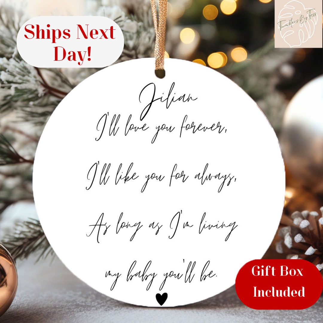 Sentimental Ornaments, 'i'll Love You Forever, I'll Like You for Always ...