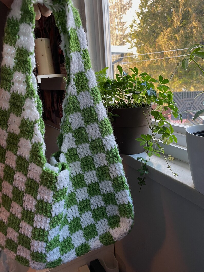 Crochet Checkerboard Bag Pattern - Etsy