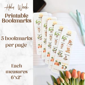 Easter Story Card Bookmark Holy Week Christian Orthodox Printable ...