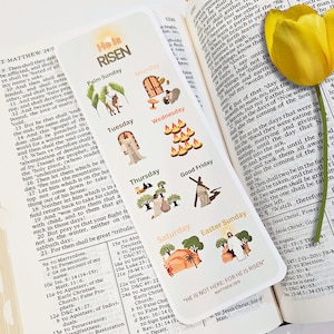 Easter Story Card Bookmark Holy Week Christian Orthodox Printable ...