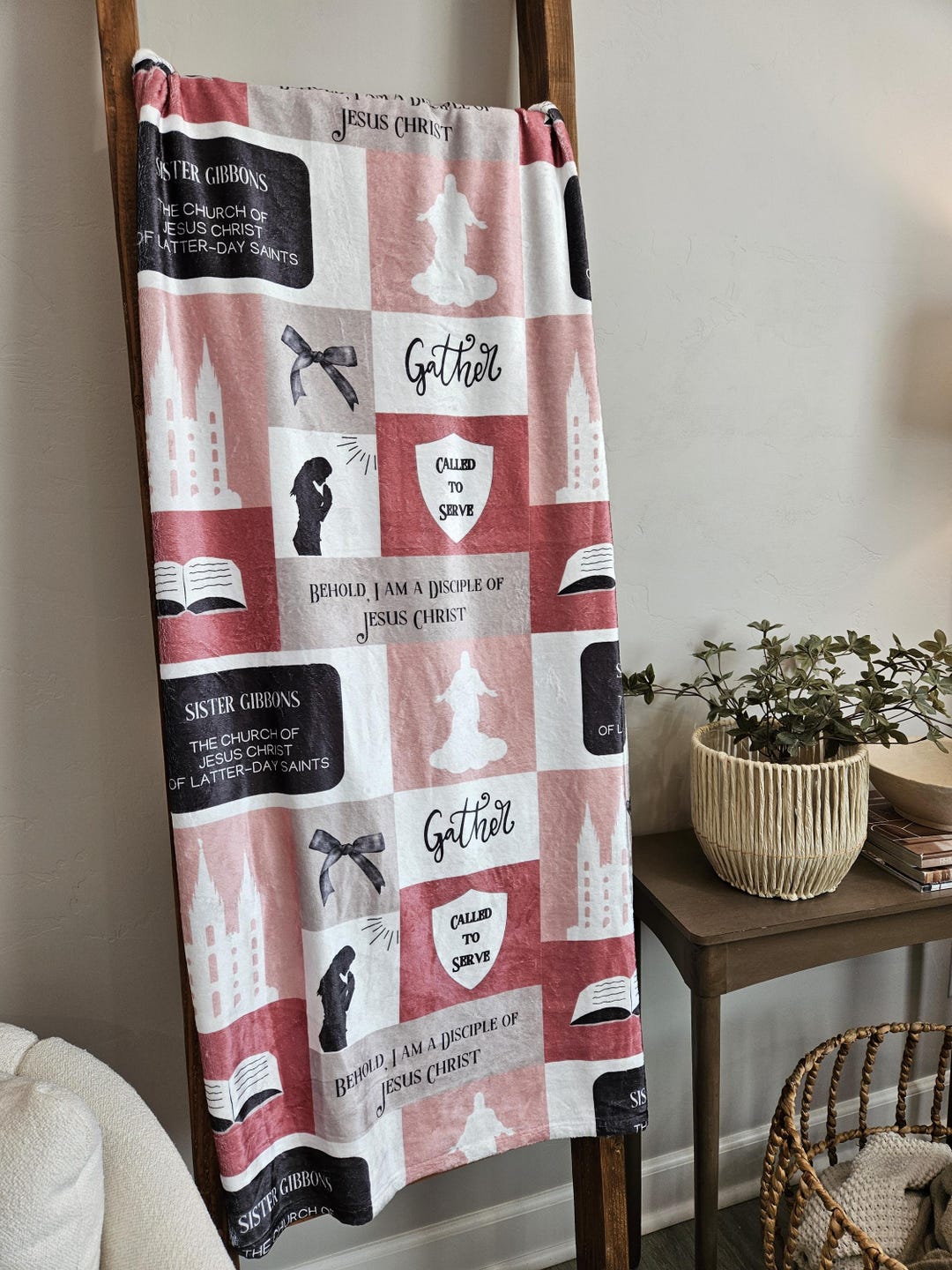 Called to Serve Missionary Name Tag Blanket Gift for Sister Farewell ...