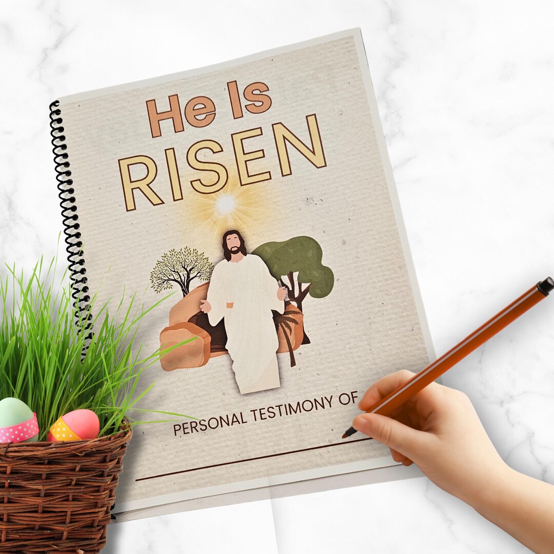 Easter Story Keepsake Journal Holy Week Christian Easter Printable ...