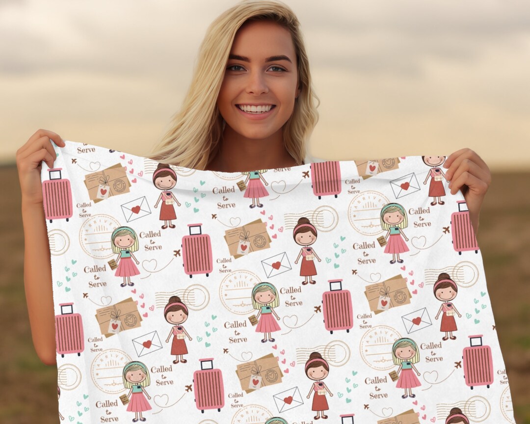 Called to Serve Missionary Name Tag Blanket Gift for Sister Farewell ...