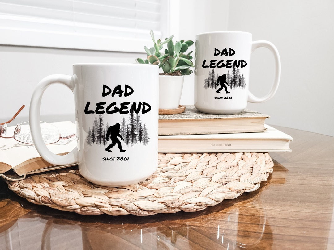 Personalized Fathers Day Mug Dad Legend for Outdoorsman Who Likes ...