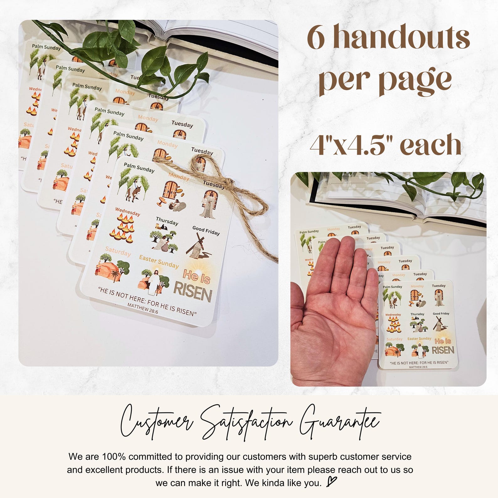 Easter Story Card Bookmark Holy Week Christian Orthodox Printable ...