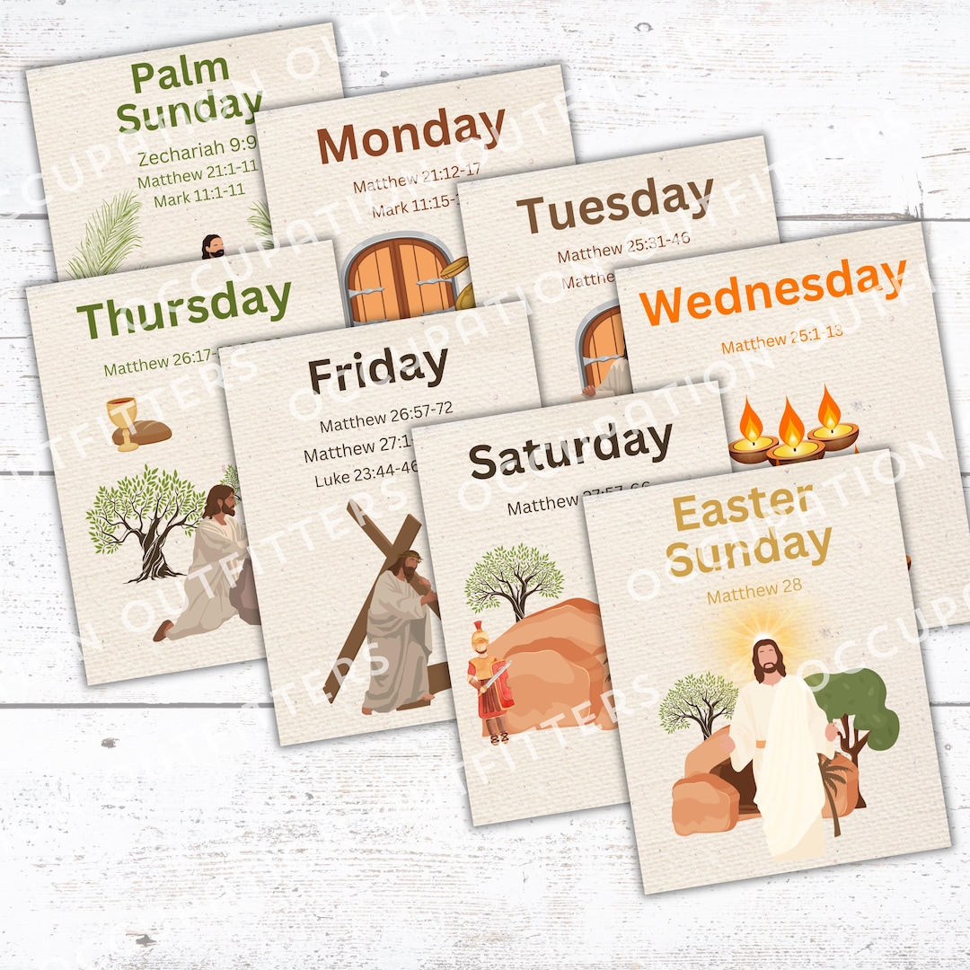 LDS Easter Holy Week Printable Digital Download Advent Print Scripture ...
