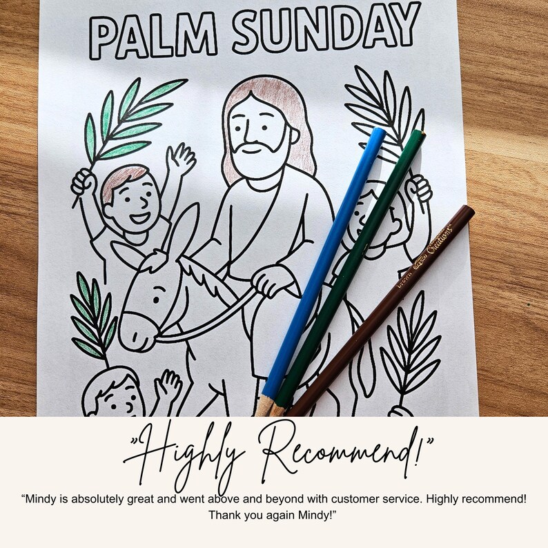 Holy Week Coloring Pages Easter Church Activity for Kid Story Printable ...