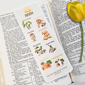 Easter Story Card Bookmark Holy Week Christian Orthodox Printable ...