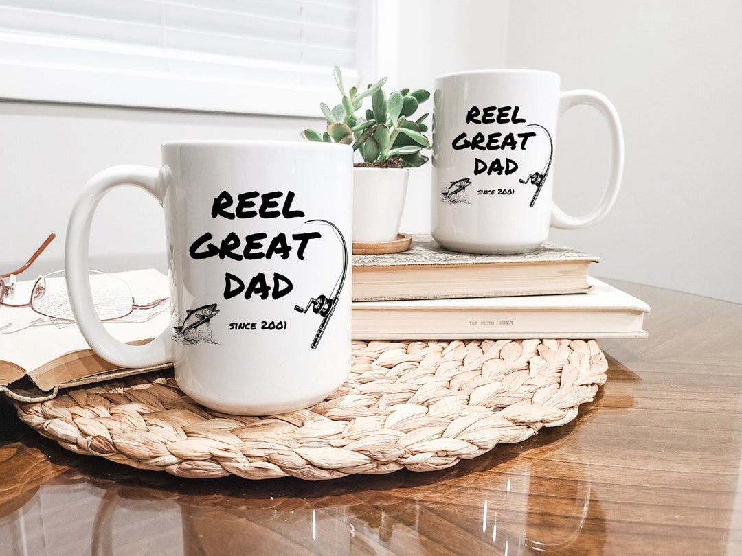 Reel Great Dad Mug for Fathers Day Gift Idea for Dad Who Loves to Fish ...