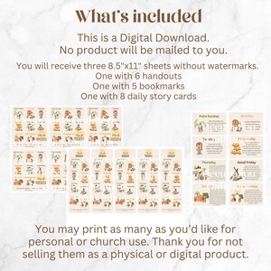 Easter Story Card Bookmark Holy Week Christian Orthodox Printable ...