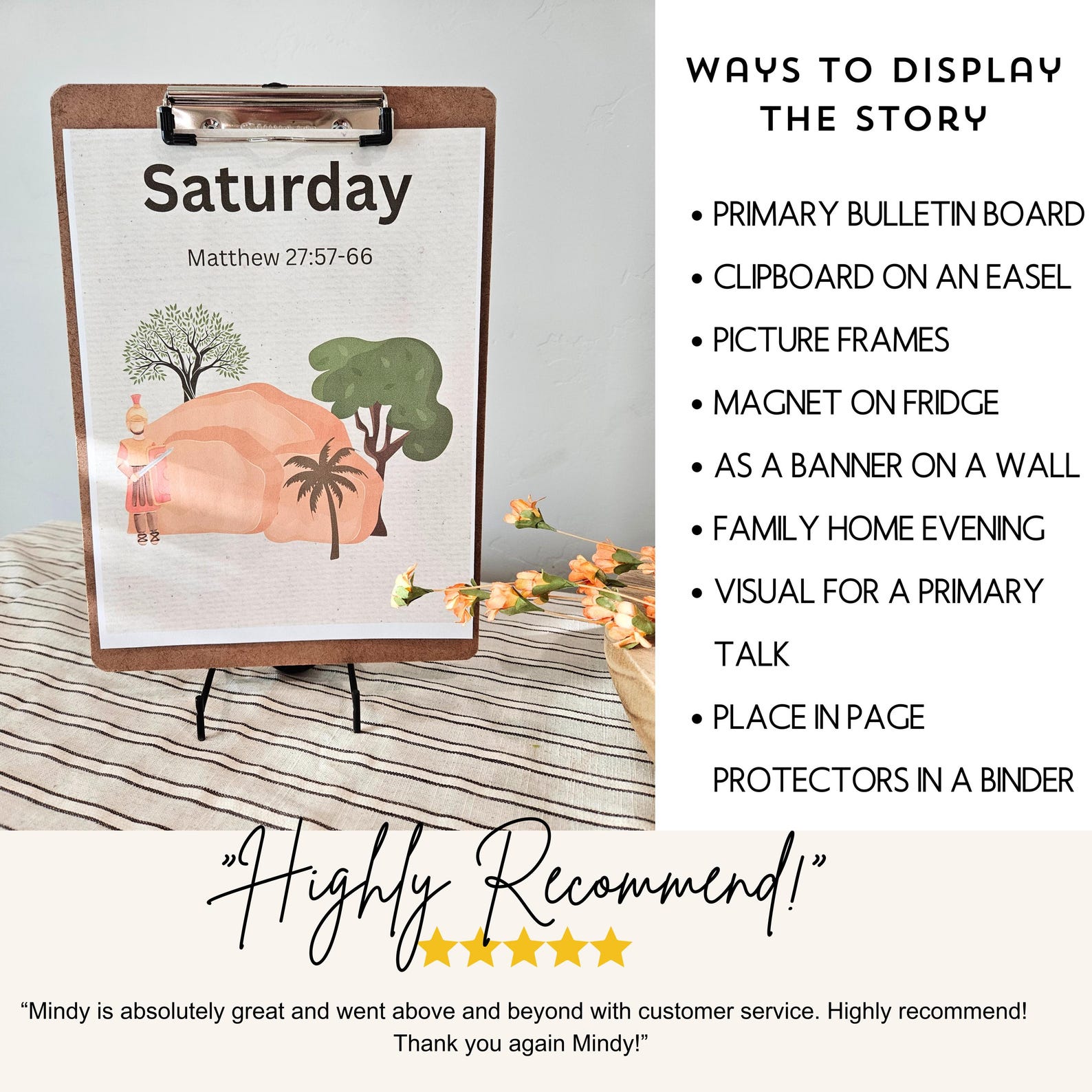 Holy Week Easter Bulletin Board for Primary or Young Women He is Risen ...