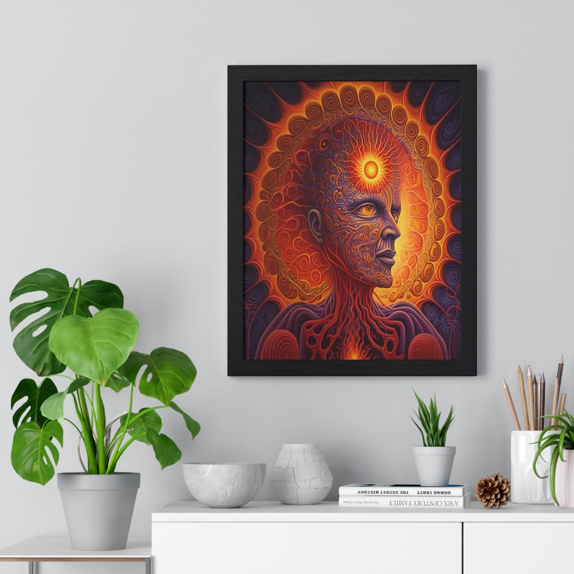 Alex Grey Inspired Alien Print - Digital Download - Printable Download ...