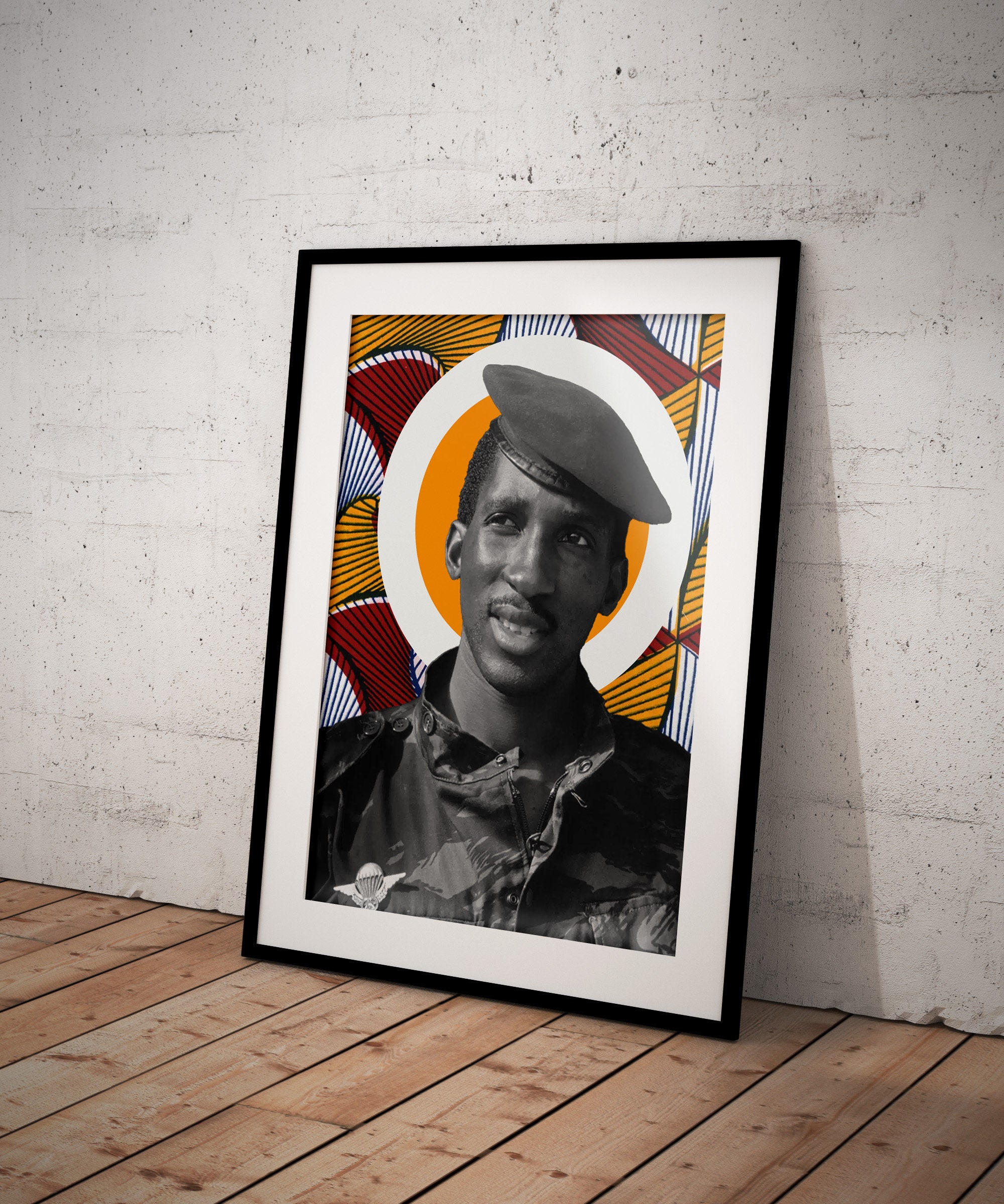 Thomas Sankara Premium Poster / Thomas Sankara Colourful Portrait ...