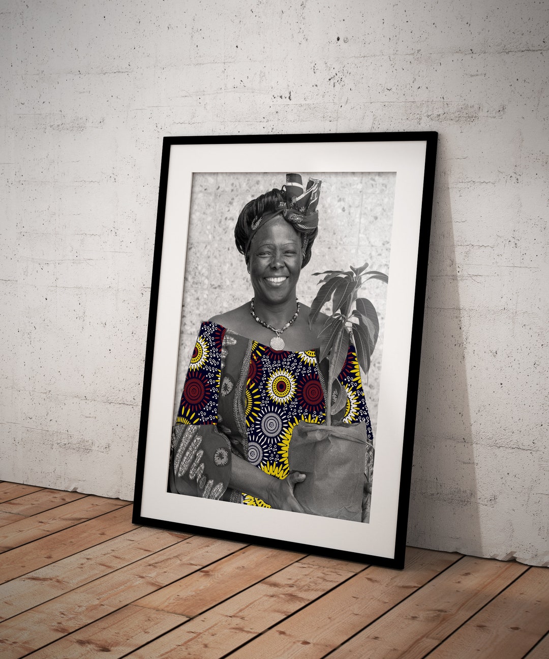 Wangari Maathai Premium Poster - Wall Art Print - Modern Black Art ...