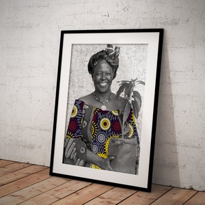 Wangari Maathai Premium Poster - Wall Art Print - Modern Black Art ...