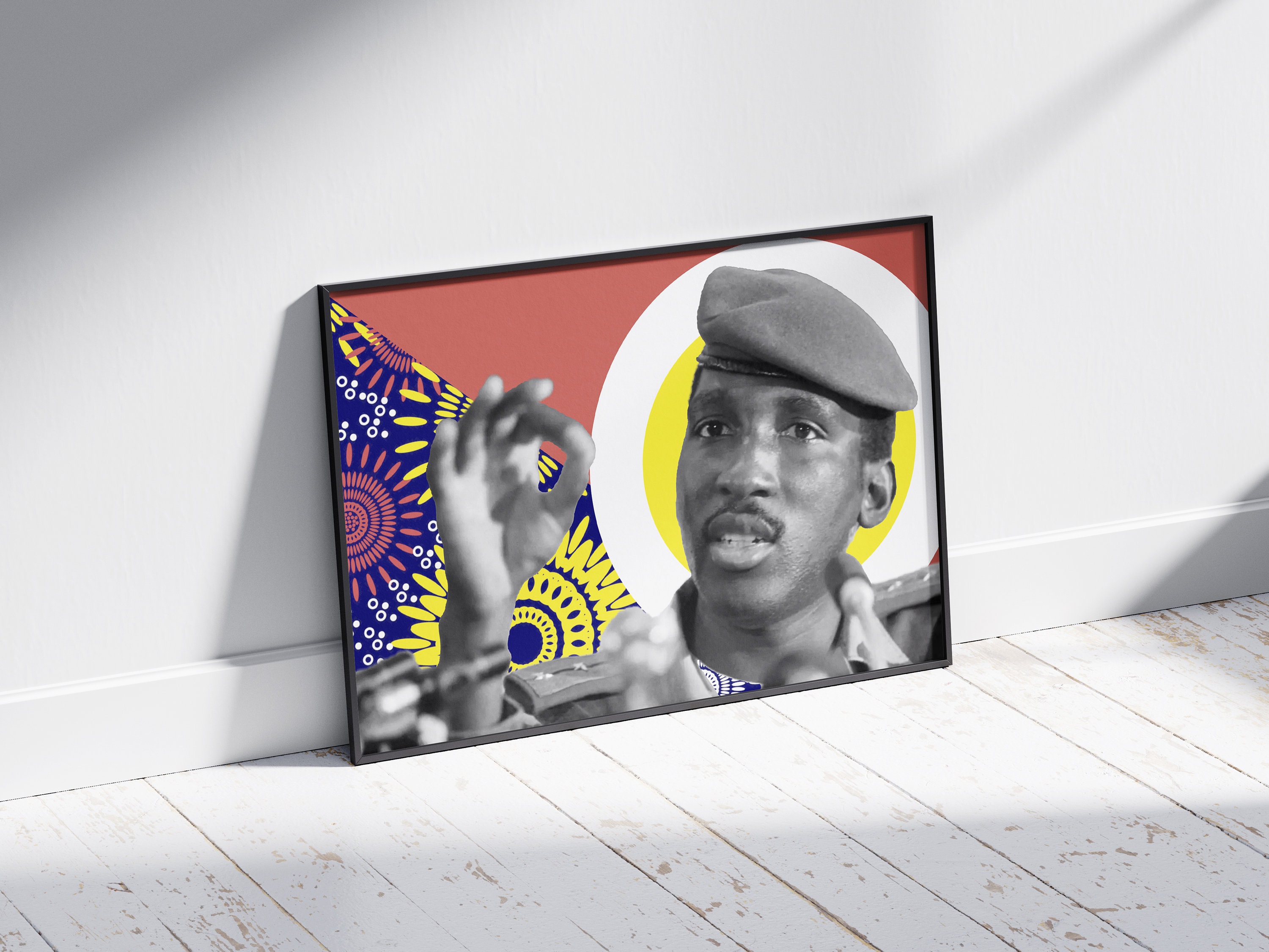 Thomas Sankara - Premium Poster - Thomas Sankara Portrait - Art Print ...