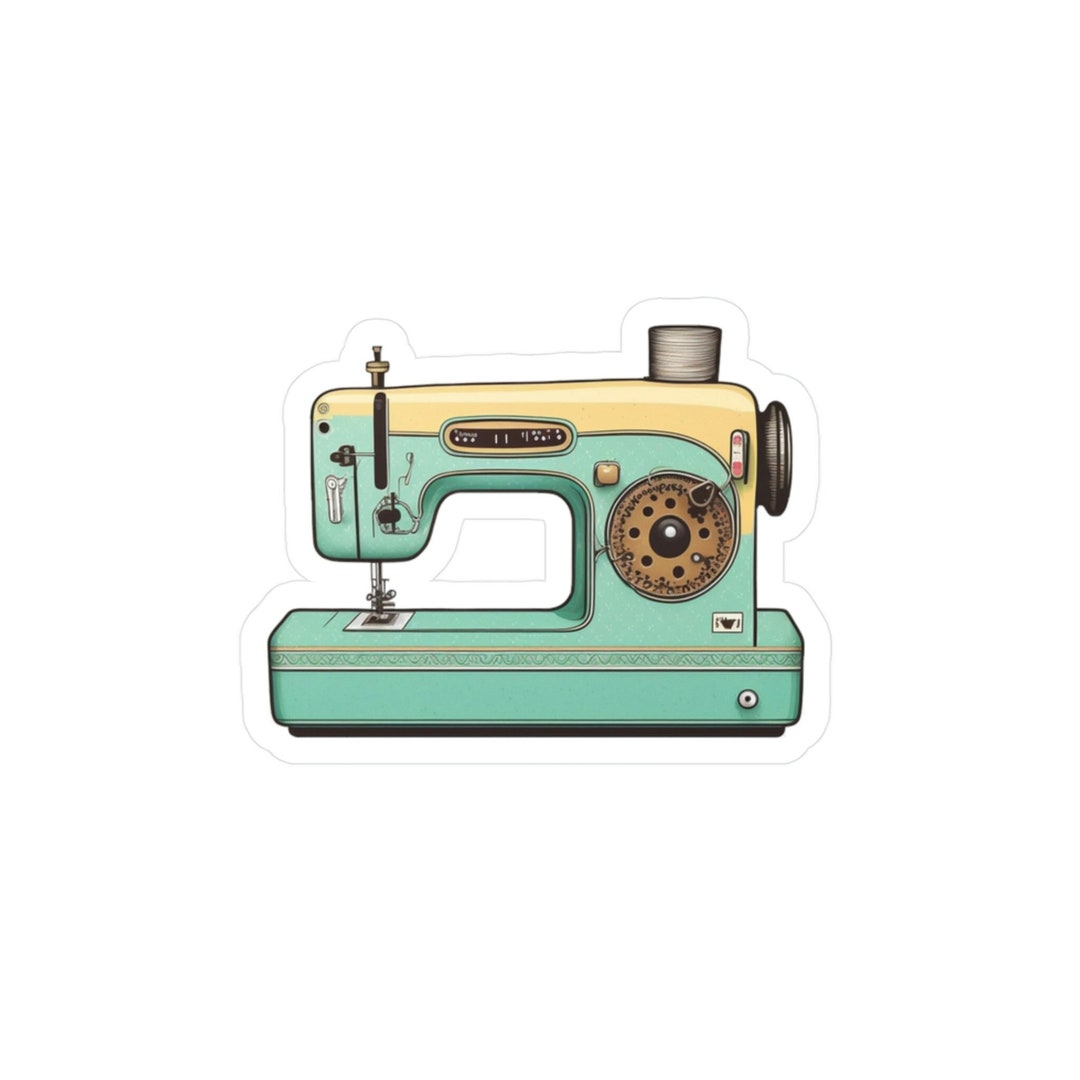 Sewing Machine Sticker - Etsy