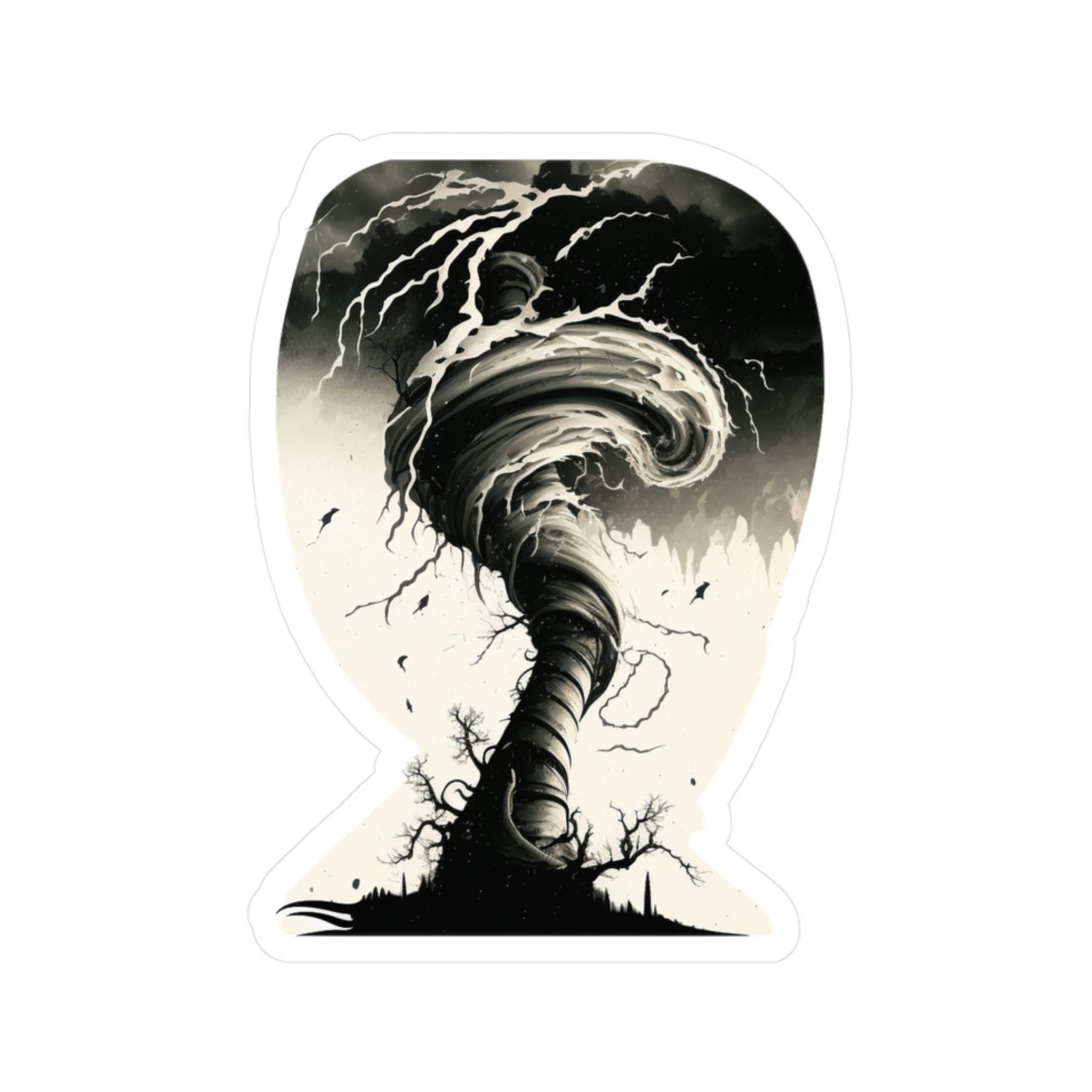 Tornado Sticker - Etsy