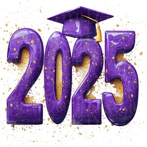 Graduation 25 Clipart, Set of 16 PNG Bundle, 300 DPI Watercolor Clip ...