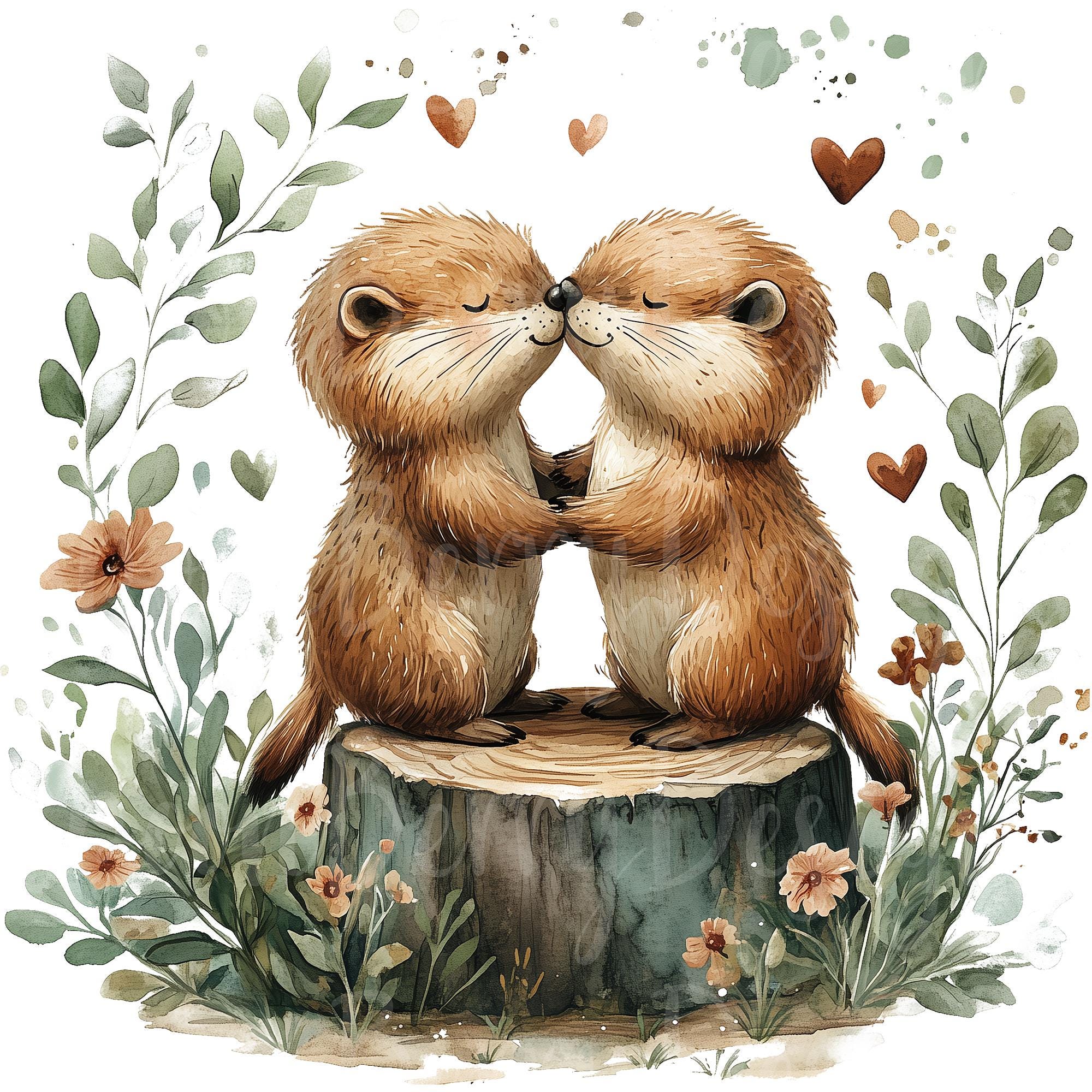 Woodland Animal Clip Art, Set of 11 PNG Bundle, 300 DPI Clipart ...