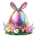 Glitter Easter Eggs Clipart, Set of 15 PNG Bundle, 300 DPI Clip Art ...