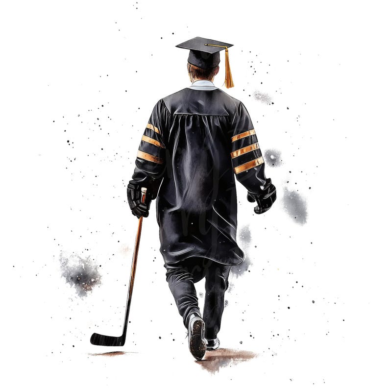 Graduation Clipart, Set of 16 PNG Bundle, 300 DPI Watercolor Clip Art ...