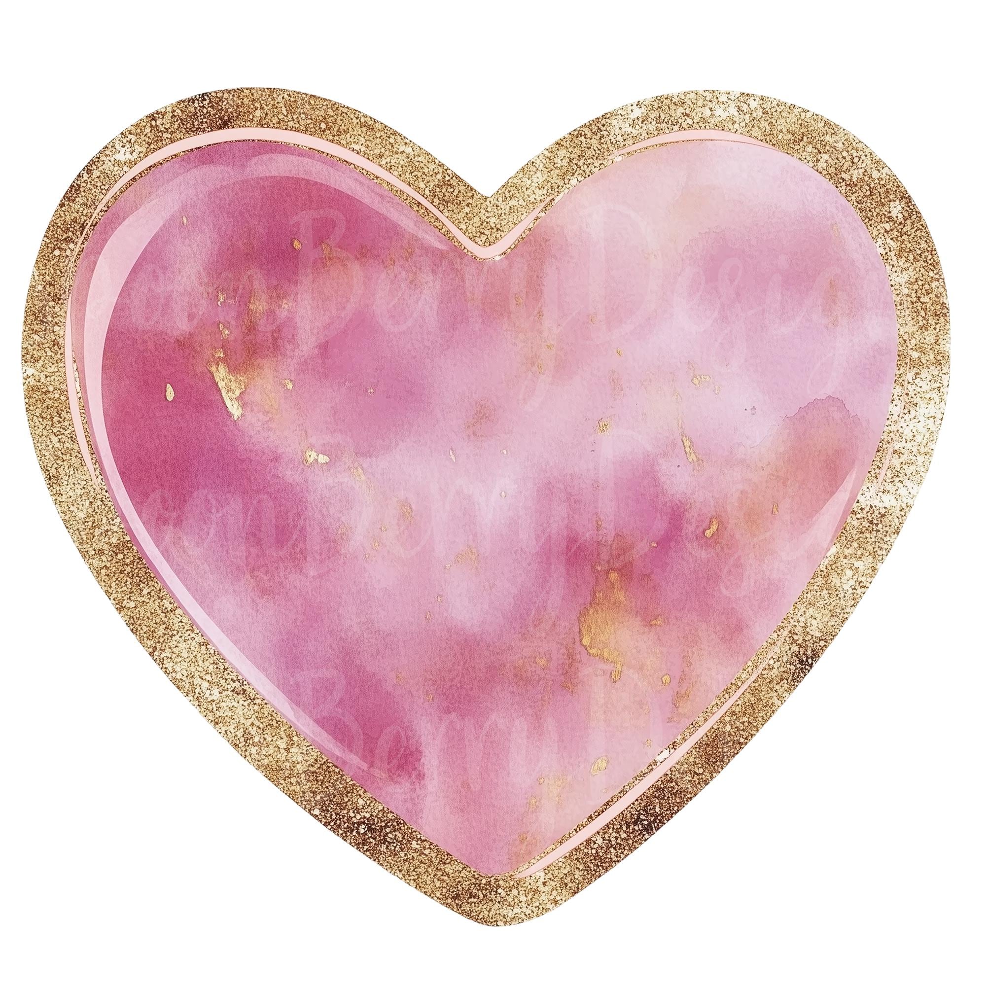 Watercolor Heart Clipart, Set of 10 PNG Bundle, 300 DPI Clip Art ...