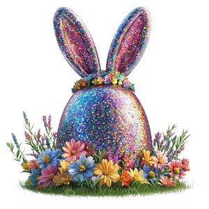 Glitter Easter Eggs Clipart, Set of 15 PNG Bundle, 300 DPI Clip Art ...