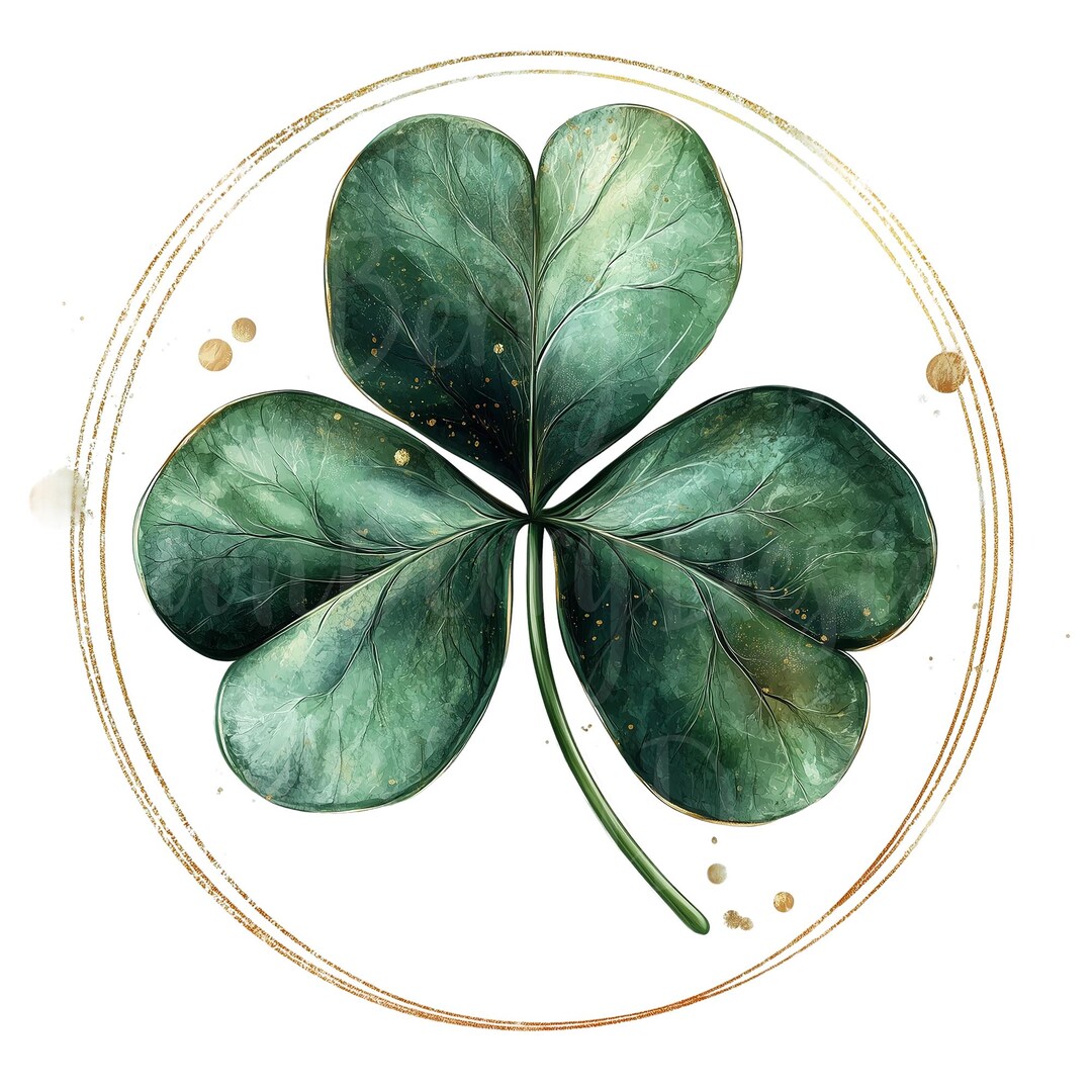 Shamrock Clipart, Set of 11 PNG Bundle, 300 DPI Clip Art, Green Four ...