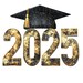 Graduation 2025 Clipart, Set of 15 PNG Bundle, 300 DPI Watercolor Clip ...