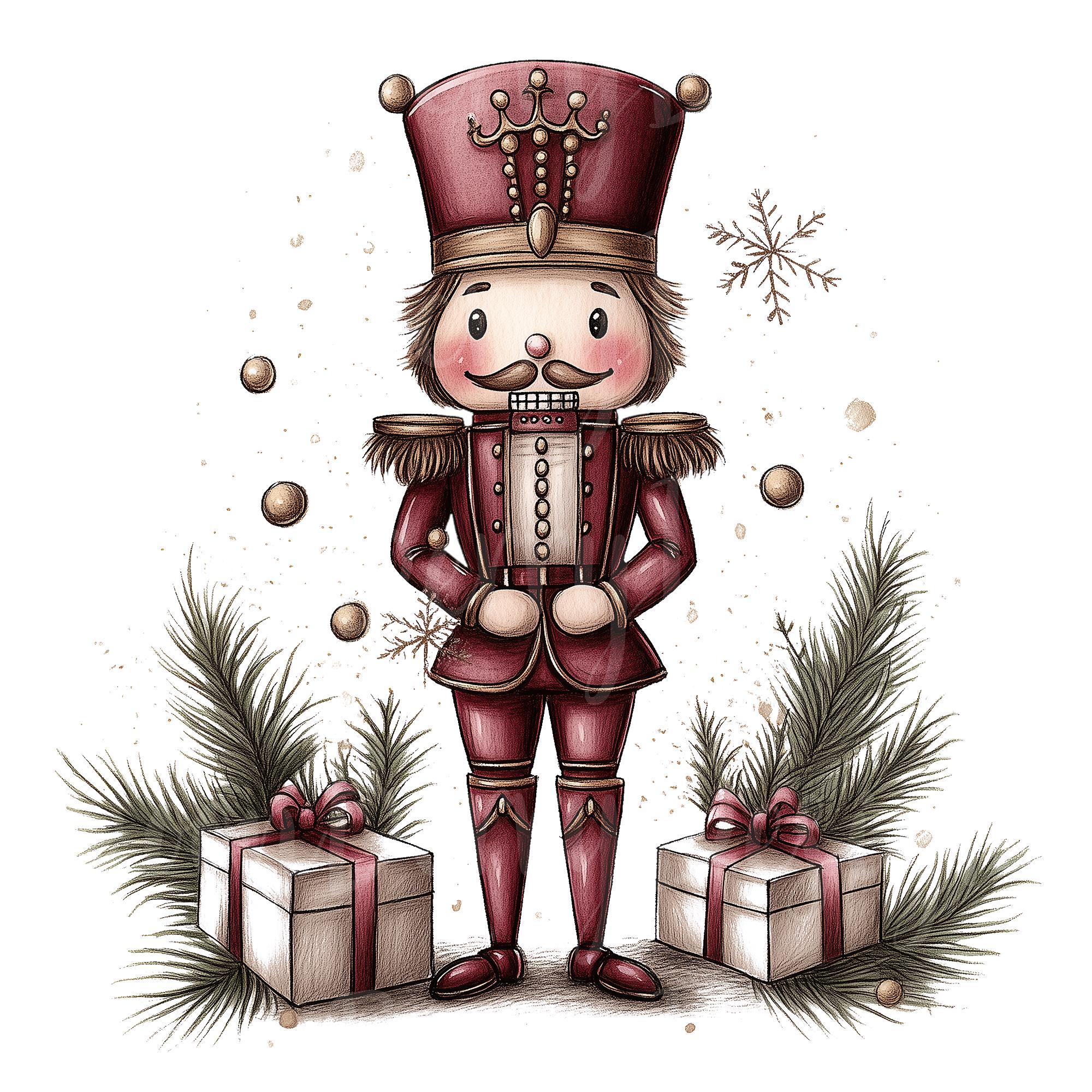 Nutcracker Clipart, Set of 16 PNG Bundle, 300 DPI Clip Art, Cute ...