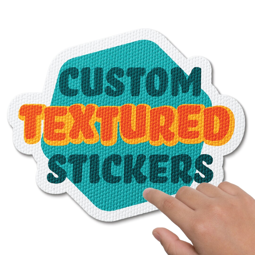 Custom Textured Sensory Stickers Personalized Fidget Art for - Etsy