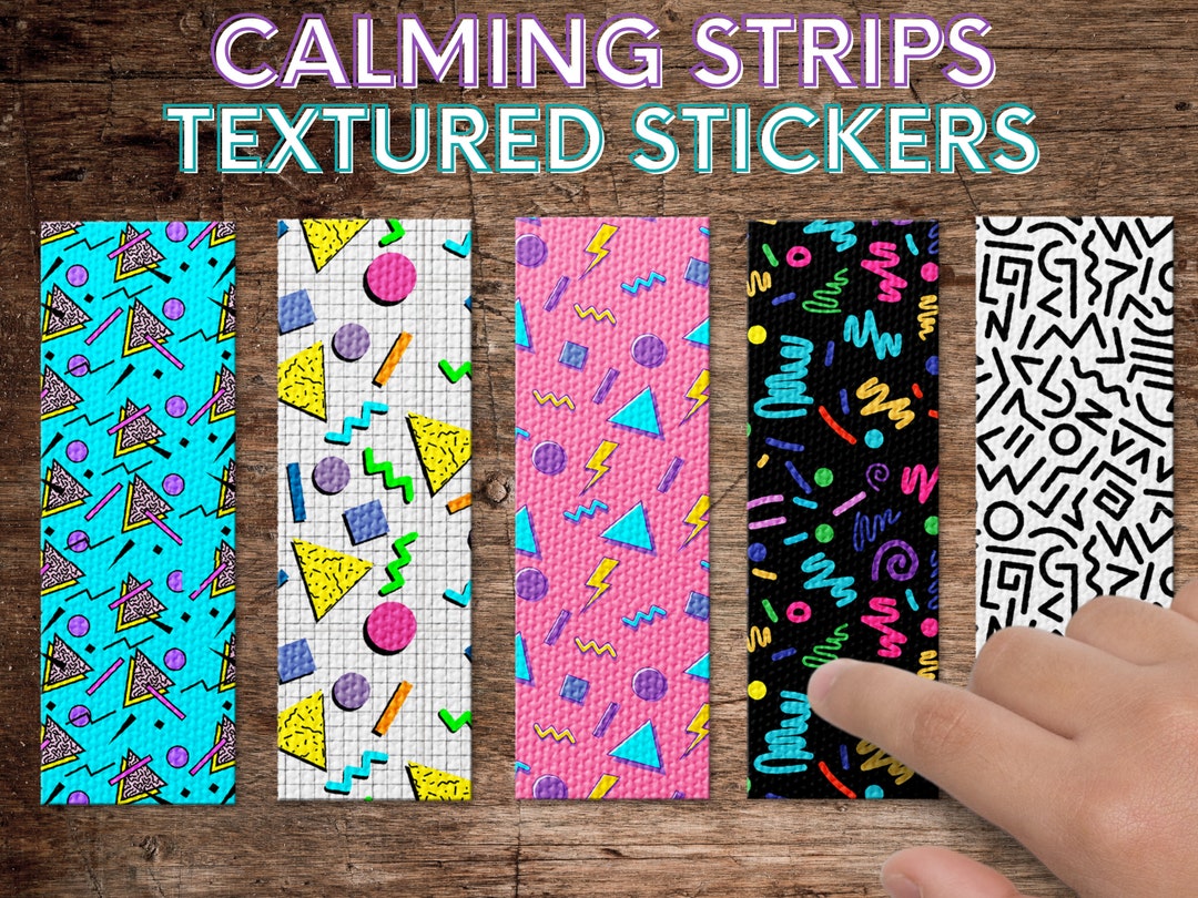 Calming Strips Calm Textured Sensory Stickers for Schools and ...