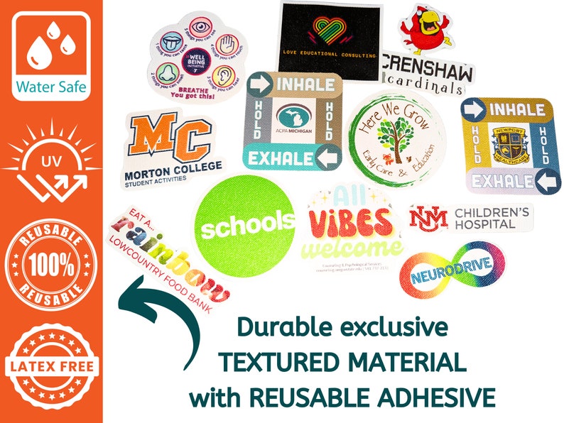 Your Design Made Into Textured Sensory Stickers - Great for Your Mental ...