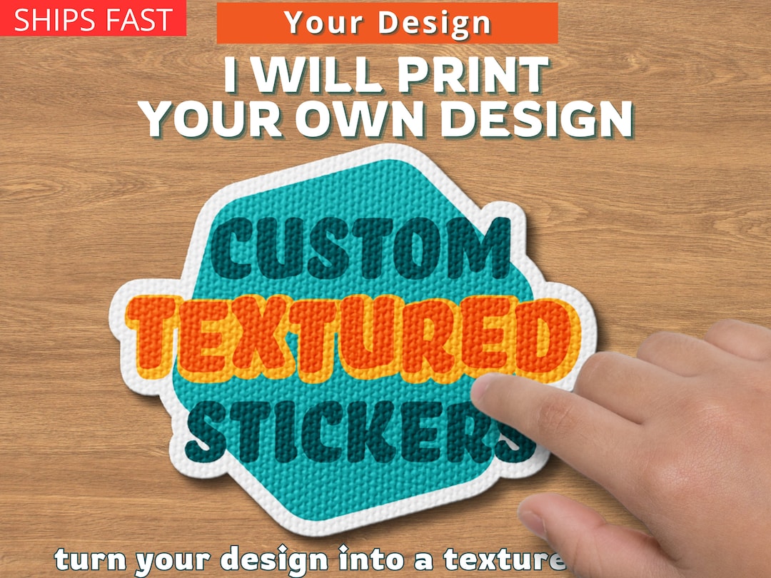 Your Design Made Into Textured Sensory Stickers - Great for Your Mental ...