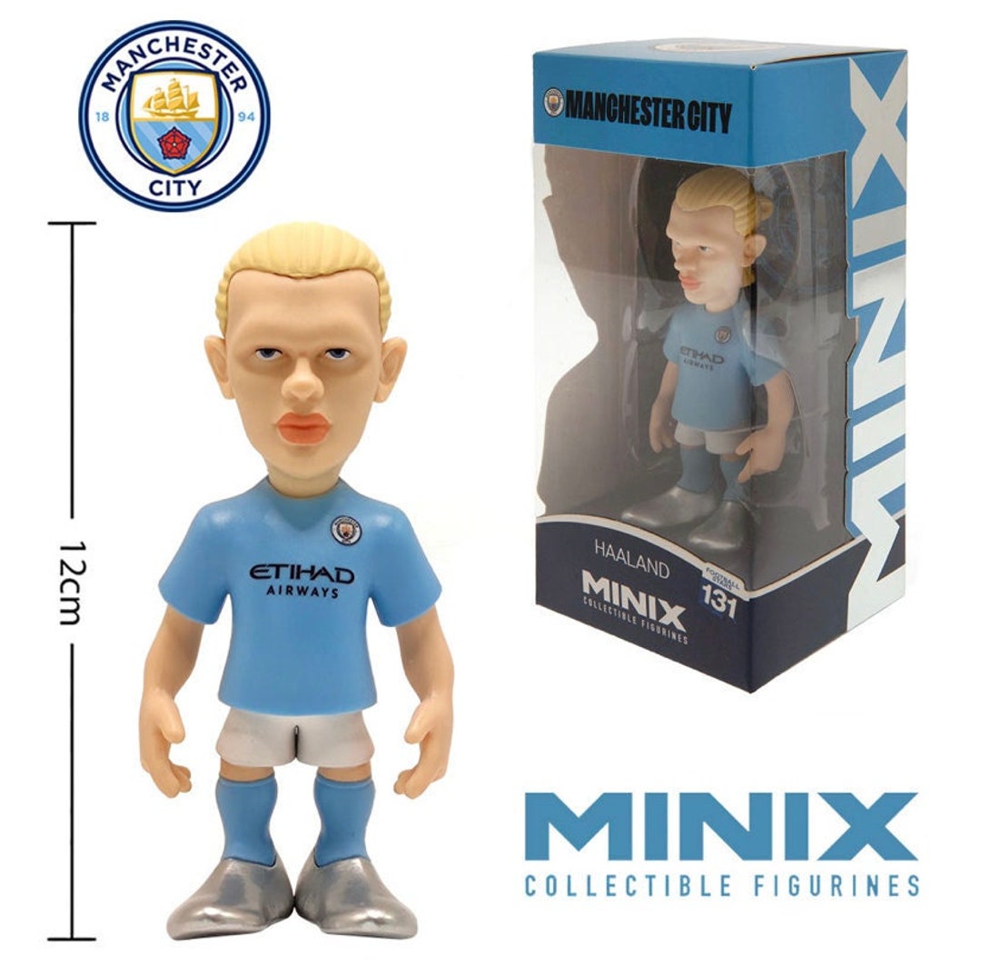 Manchester City FC MINIX Toy Haaland Figure. Great Gift for a Man City ...