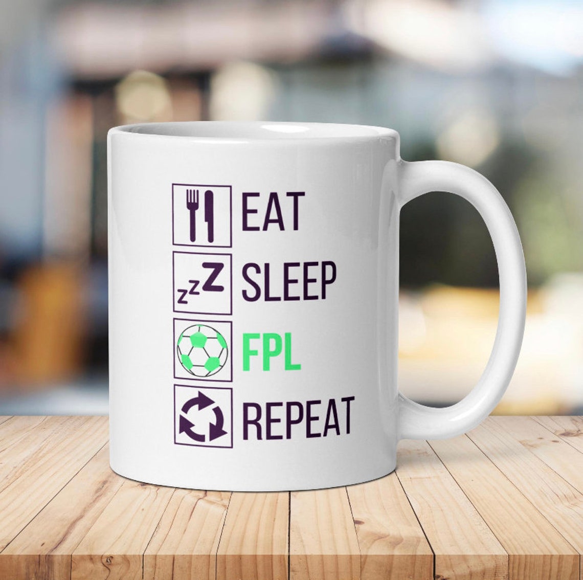 Fantasy Football Mug, FPL Mug for Football Fans, Gift for Premier ...