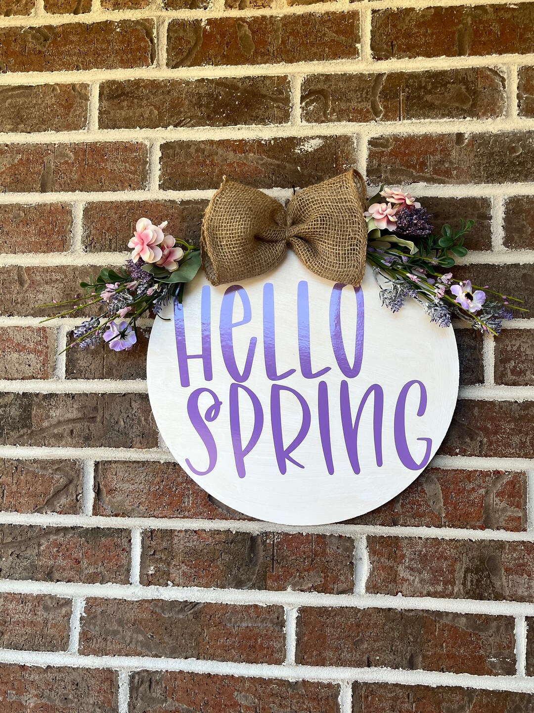 Hello Spring Door Sign - Etsy