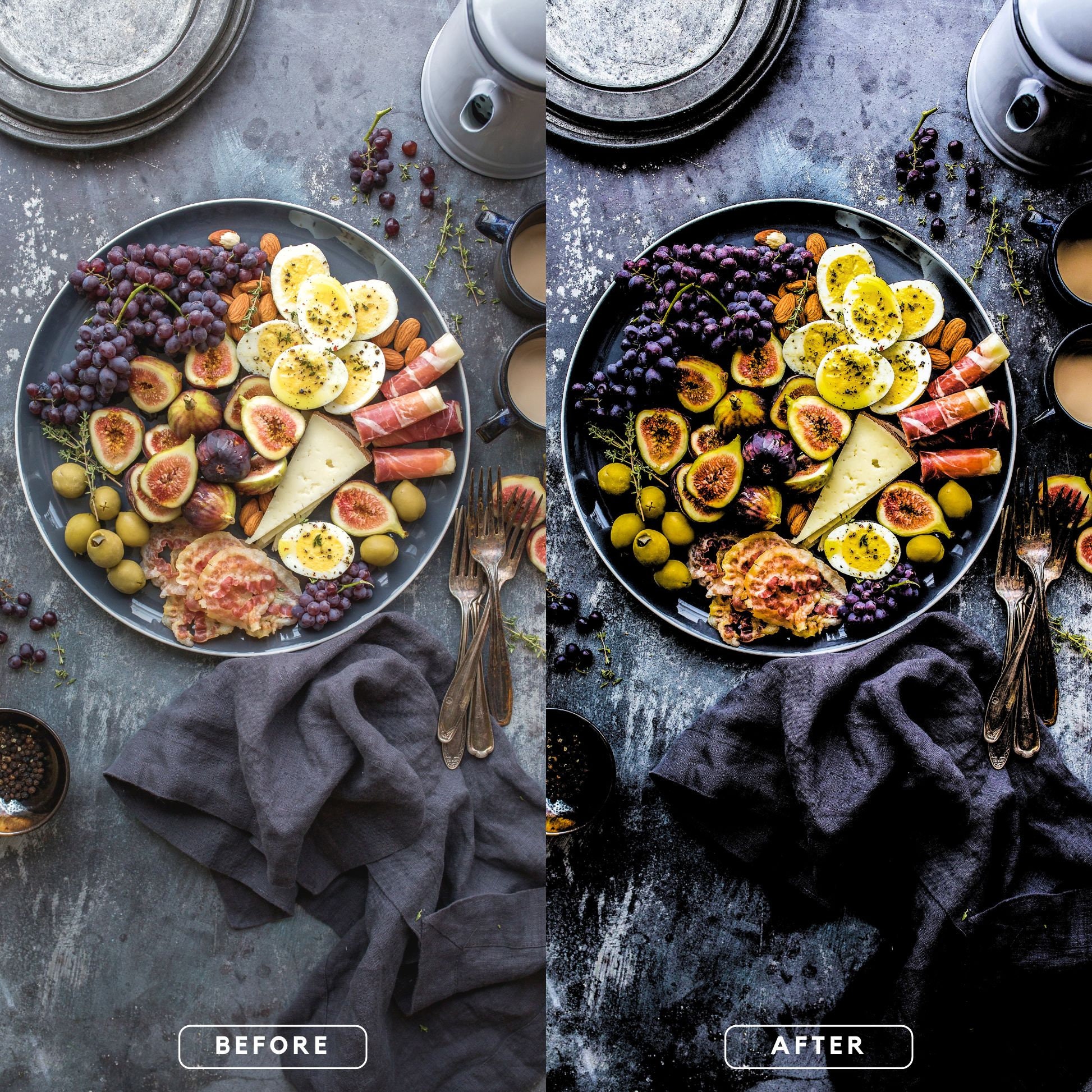 Dark Food Presets Mobile & Desktop Moody Food Preset, Dark, Mood ...