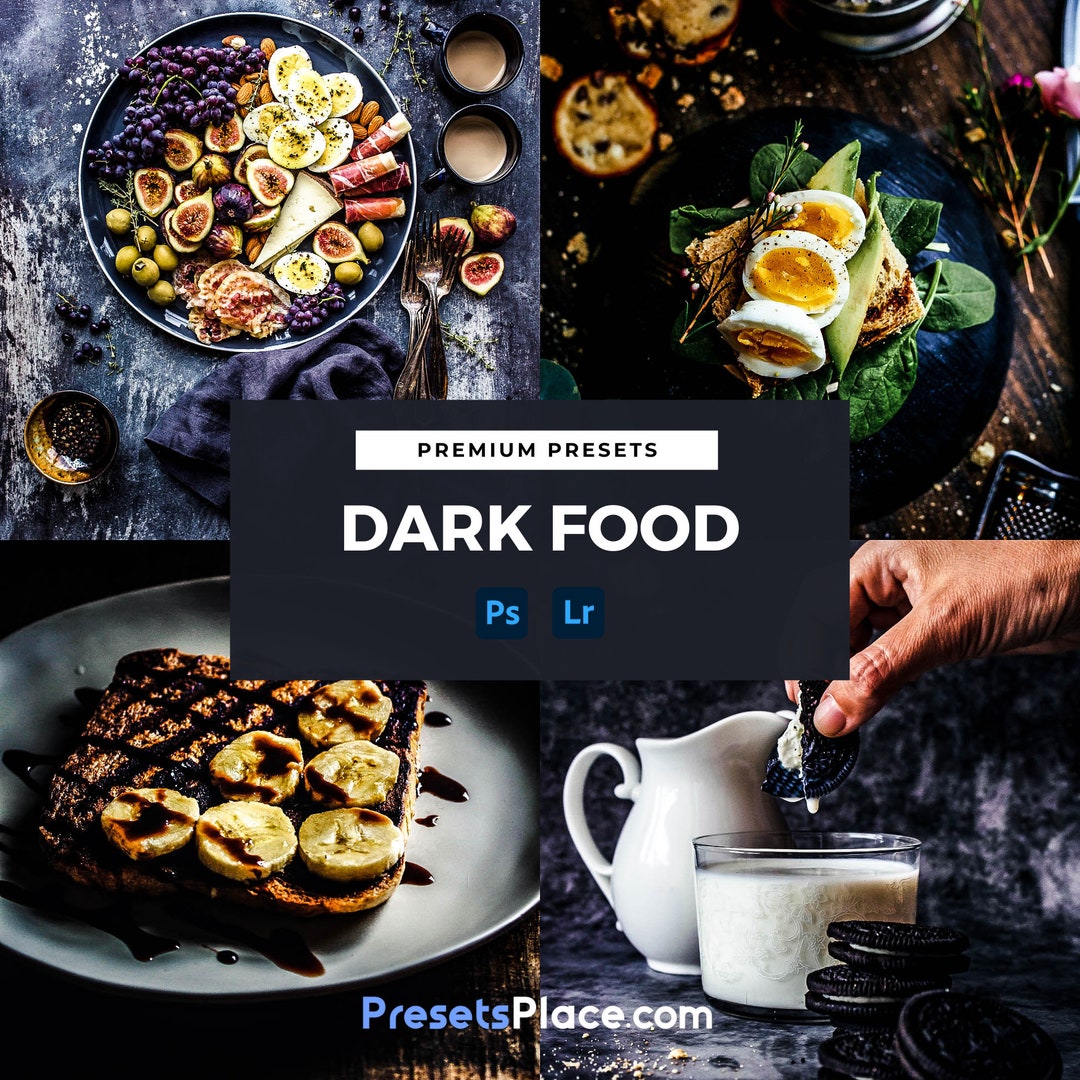 Dark Food Presets - Mobile & Desktop Moody Food Preset, Dark, Mood ...