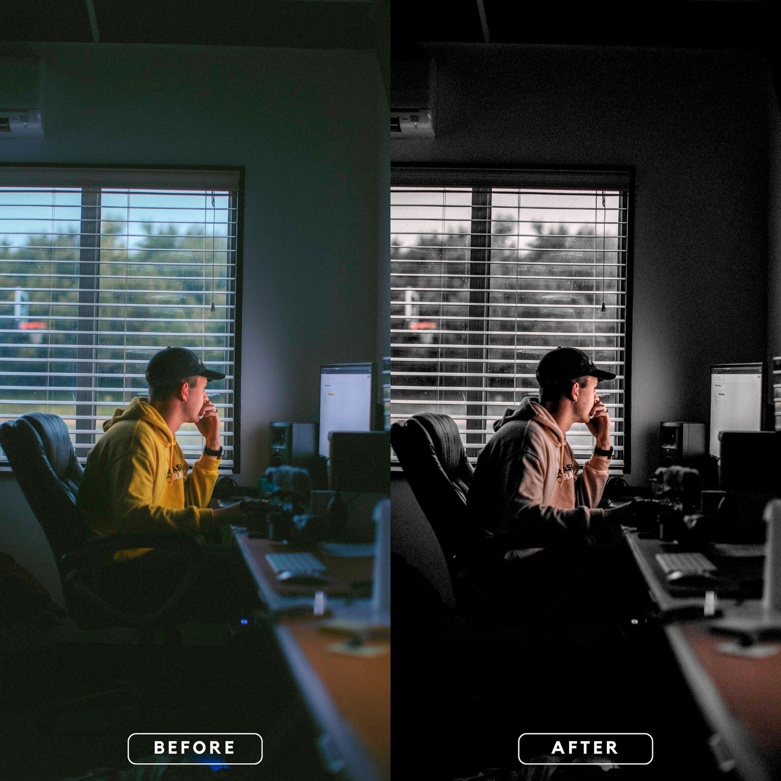 Black Presets - Mobile & Desktop Moody Preset, Dark Aesthetic Presets ...
