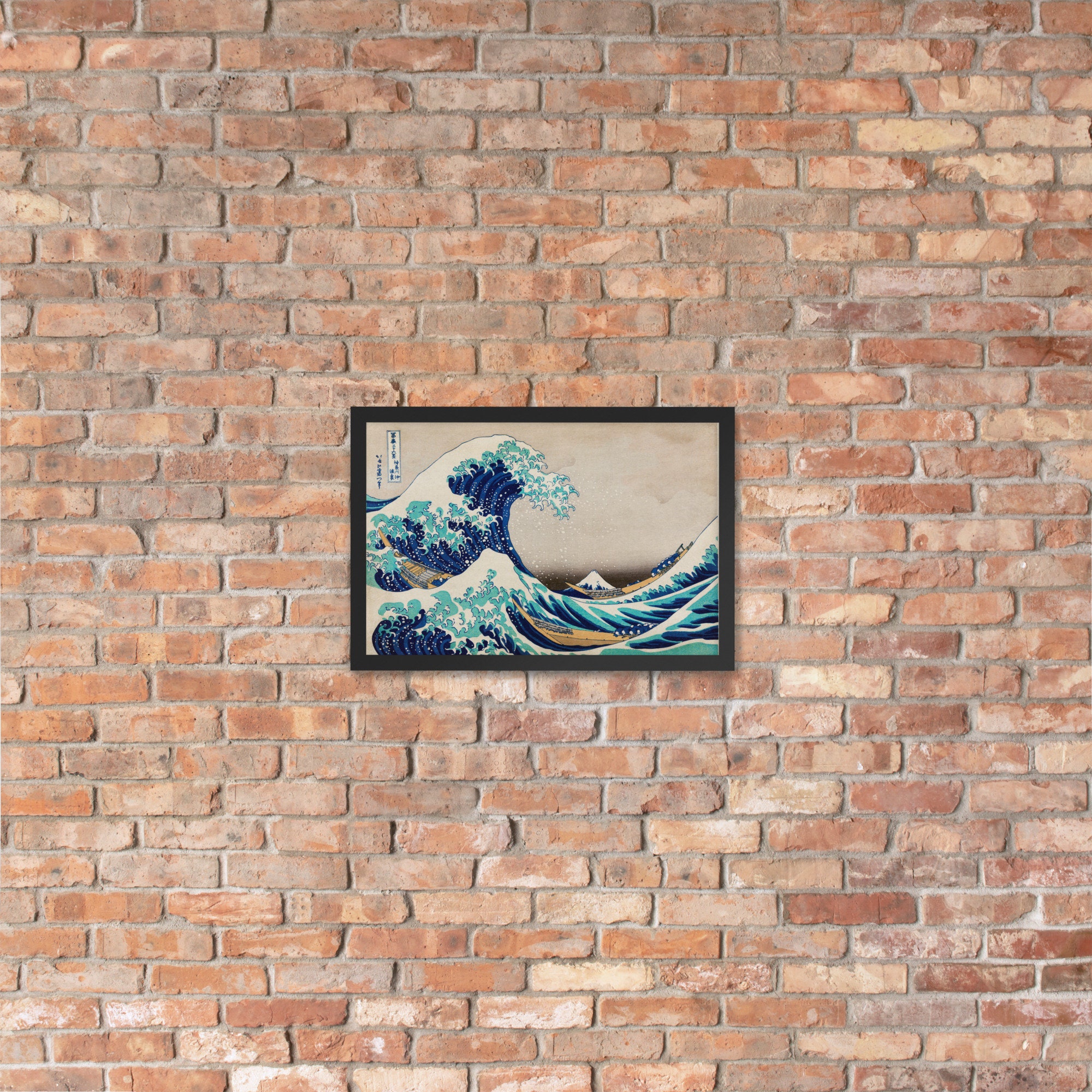 The Great Wave off Kanagawa Framed Poster - Etsy