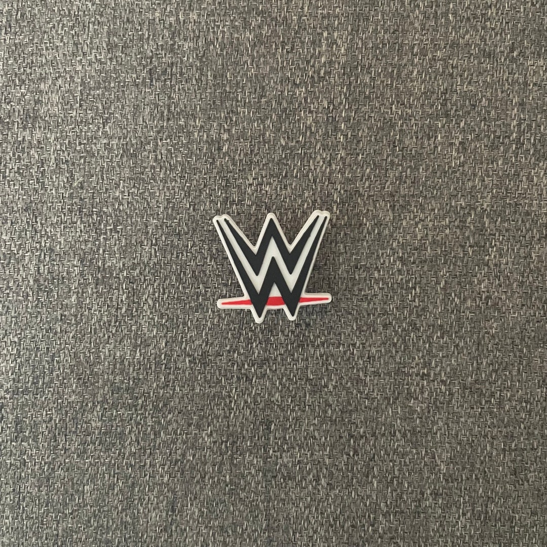 WWE Logo Croc Charm Wrestling - Etsy