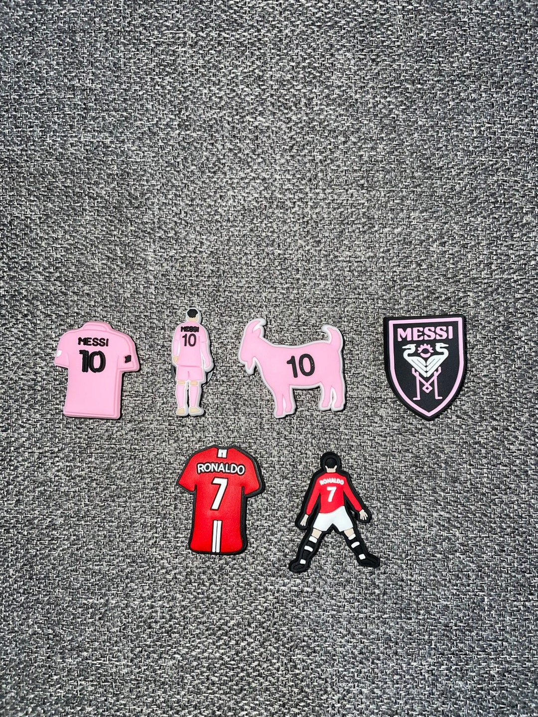 SOCCER PLAYER Croc Charms- Messi - Ronaldo - Jibbitz for Crocs - Etsy