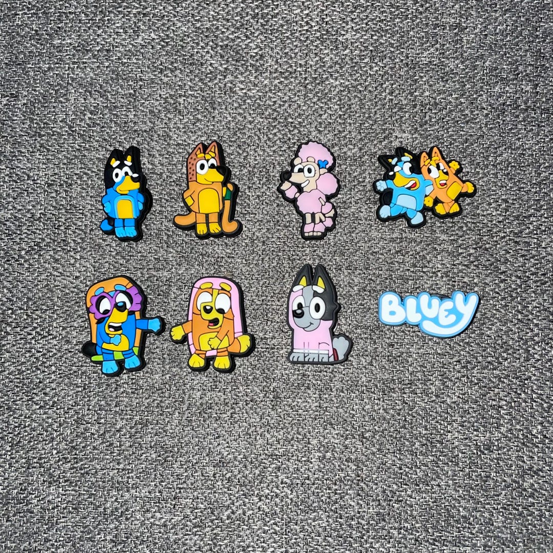 Bluey Croc Charms Aussie TV Cartoon Character Charms for Crocs Jibbitz ...