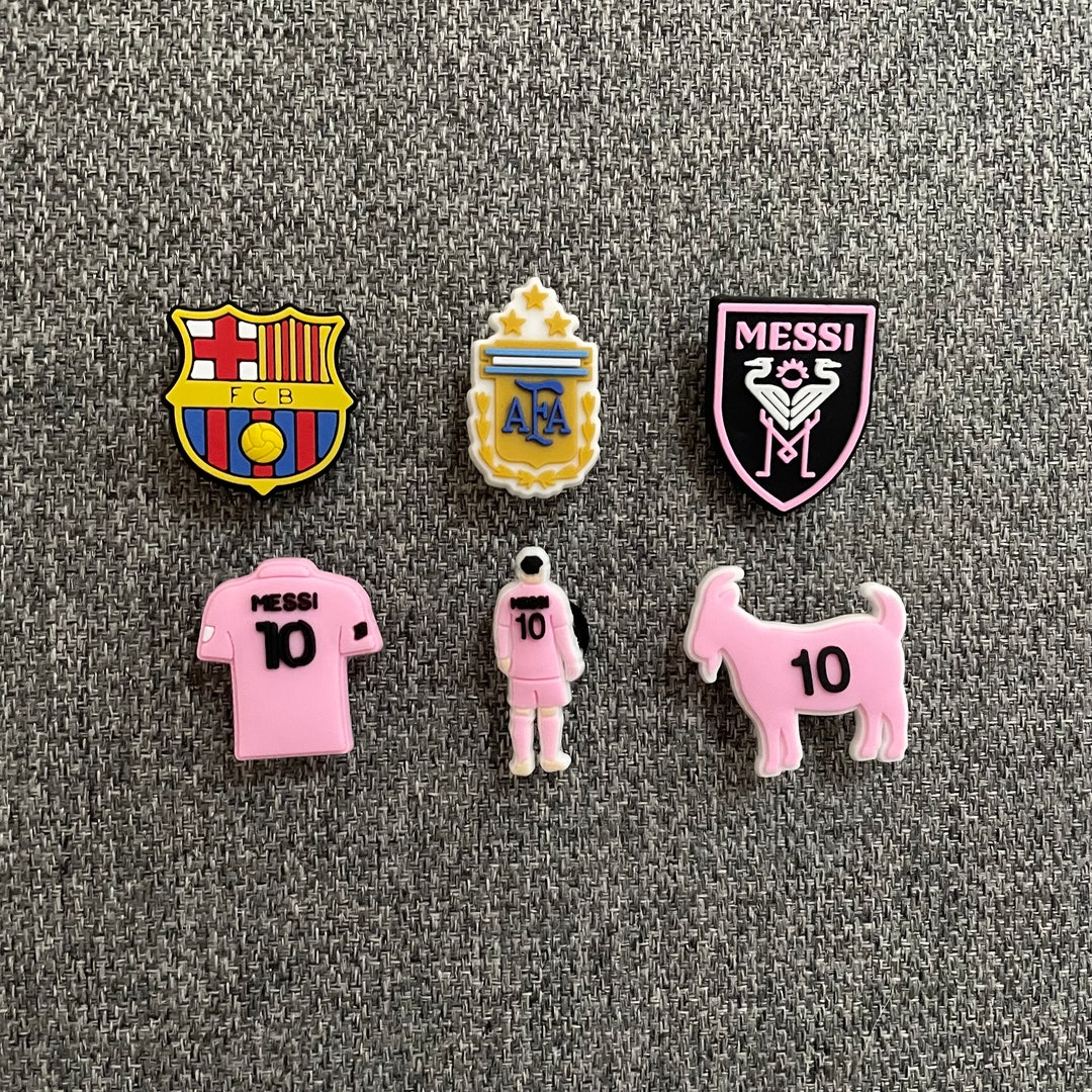 Messi Croc Charms – Lionel Messi Set of 6 Football / Soccer Shoe Charms ...