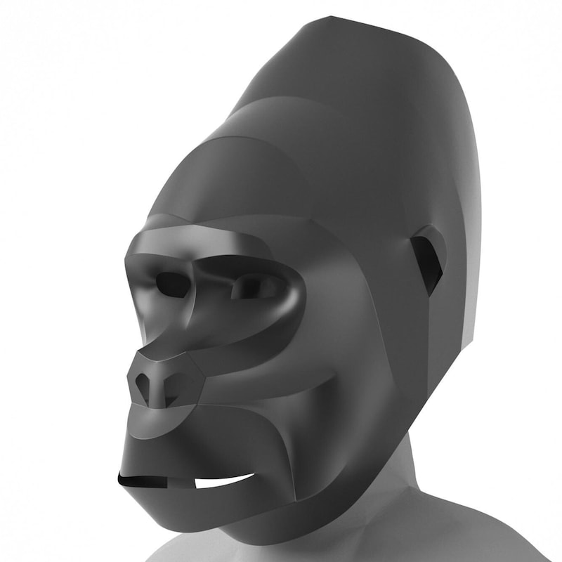 Gorilla Mask - Etsy