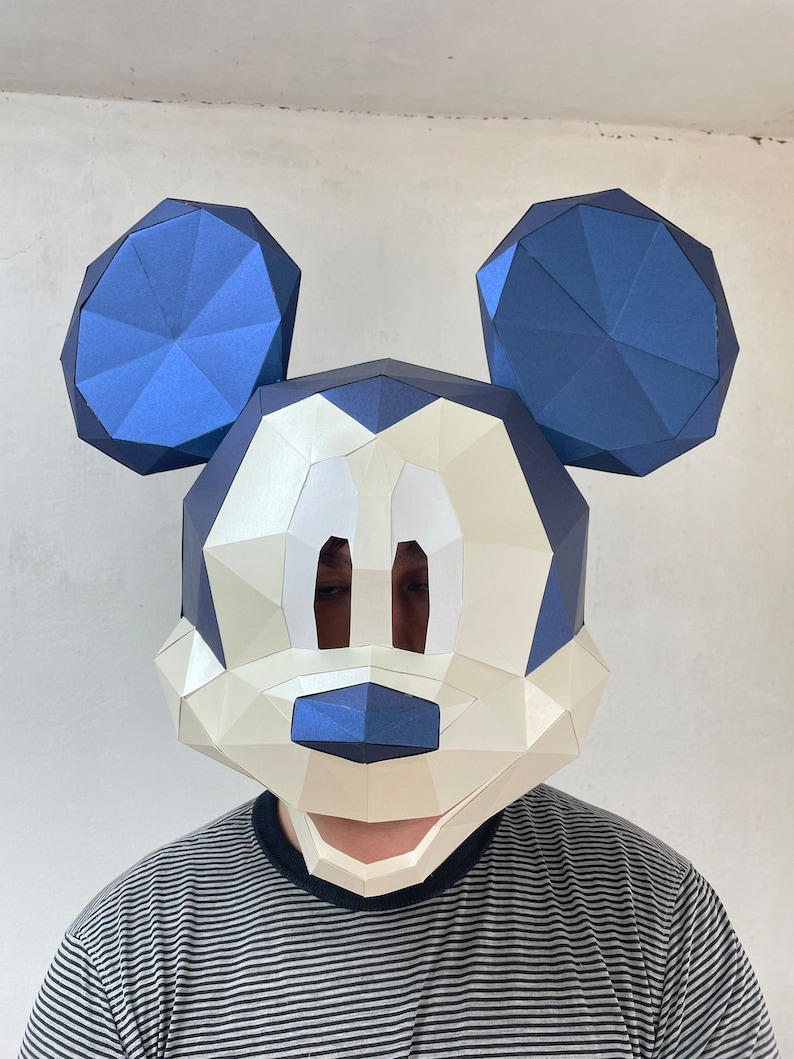 3D Mouse Mask Template: DIY Papercraft Cosplay (PDF) - Etsy
