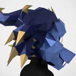 Dragonborn Mask, Funny Fish Mask, Template for Making Your Favorite ...
