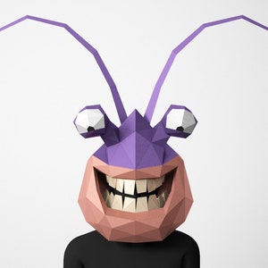 Crab Mask, Polygonal Paper Craft Mask PDF Template, Cosplay Costume - Etsy